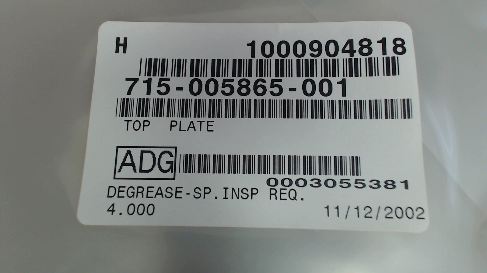 715-005865-001 LAM : Spare Parts : XL-T